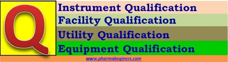 SOP for Qualification of Equipment,Instrument,Facility - Pharma Beginners